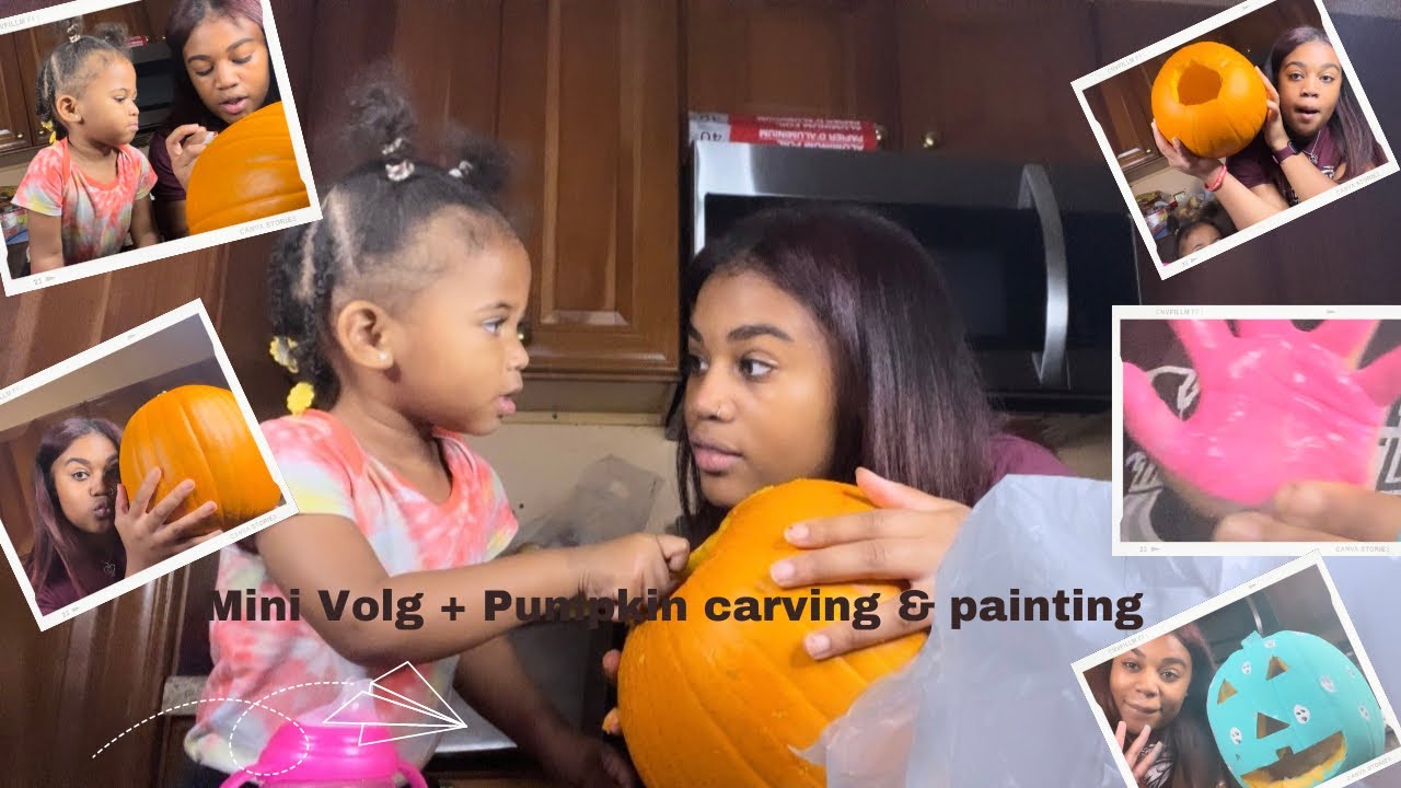 Mini Vlog + Pumpkin Carving & Painting 🎃 - YouTube