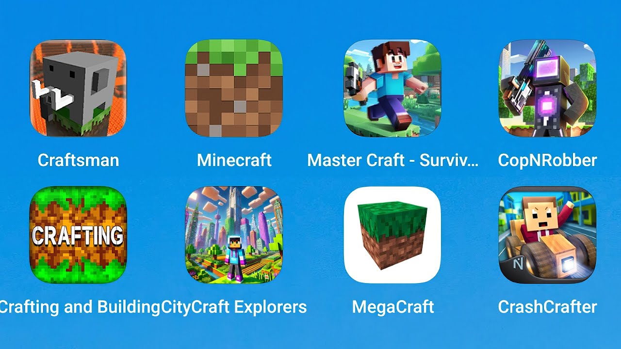 Craftsman, Minecraft, MasterCraft, CopNRobber, Crafting and Building ...
