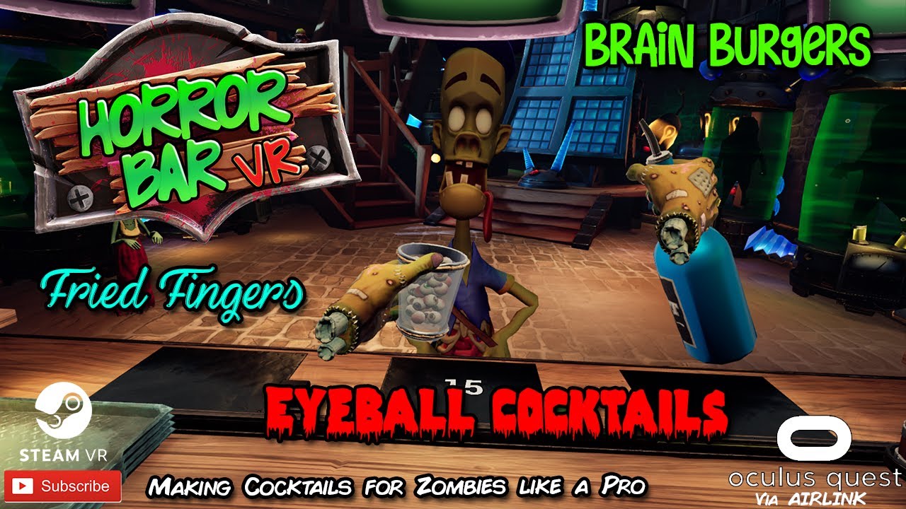 Horror Bar VR - Making Brain Burgers & Eyeball Cocktails - YouTube
