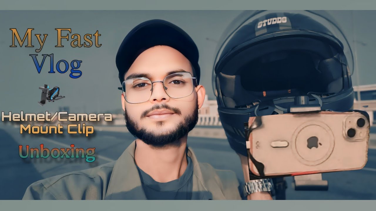 My Fast Moto Vlog And | Helmet/Camera Mount Mobile Clip Unboxing - YouTube