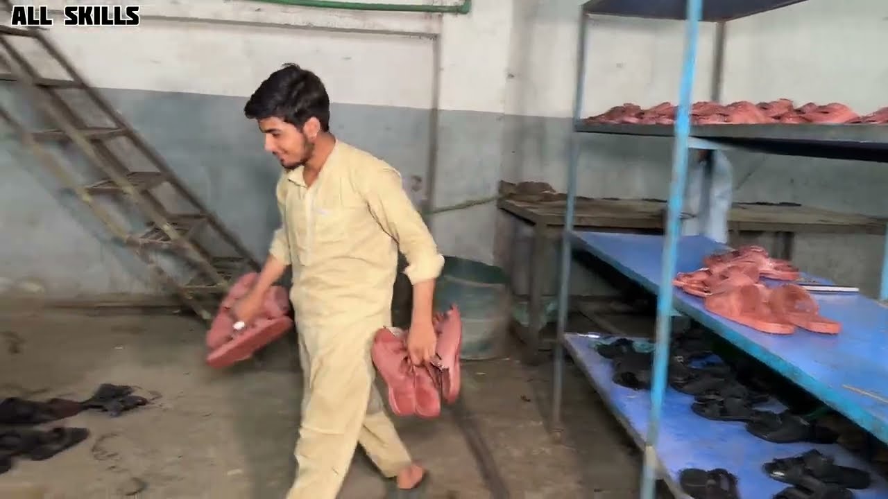 How Old Plastic Slippers Are Recycled To Make New Slippers | Amazing ...