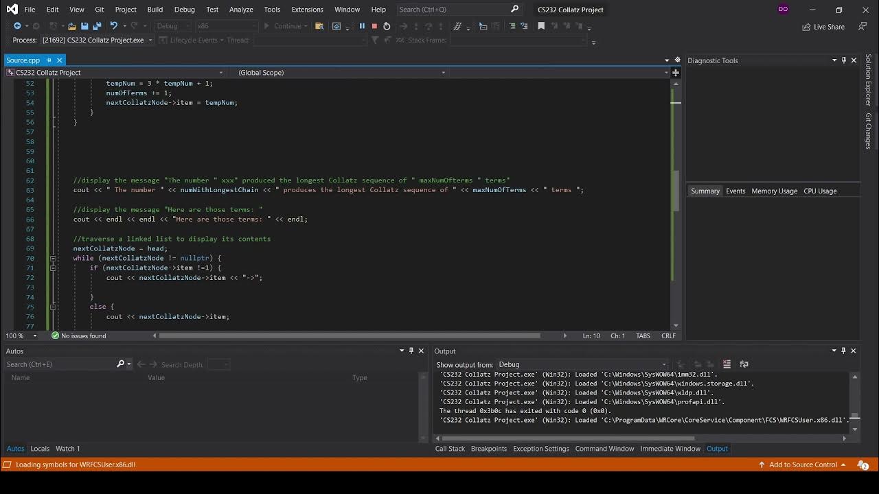 CS232 Exam 3 Collatz Project - YouTube