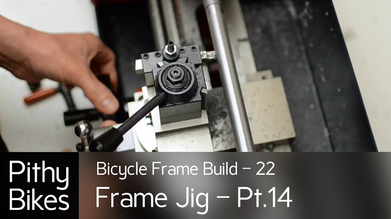 Bicycle Frame Build 22 - Frame Jig Pt.14 - Turning the bottom bracket ...