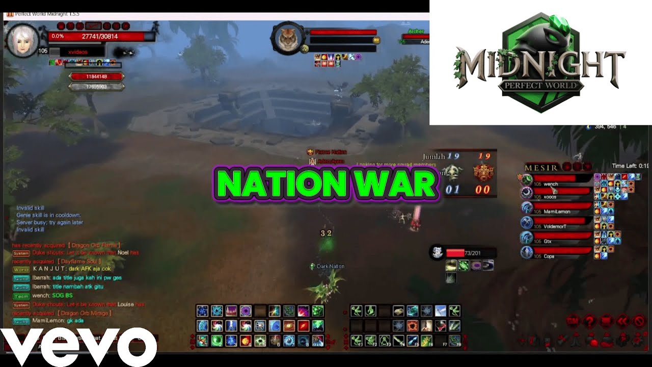 NATION WAR [ NW ] | PERFECT WORLD MIDNIGHT 1.5.5 INCASTING - YouTube
