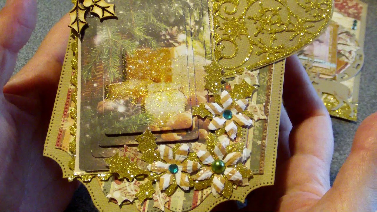 tag + easel tag cards: Dt projects Cindy's Scrapshop - YouTube