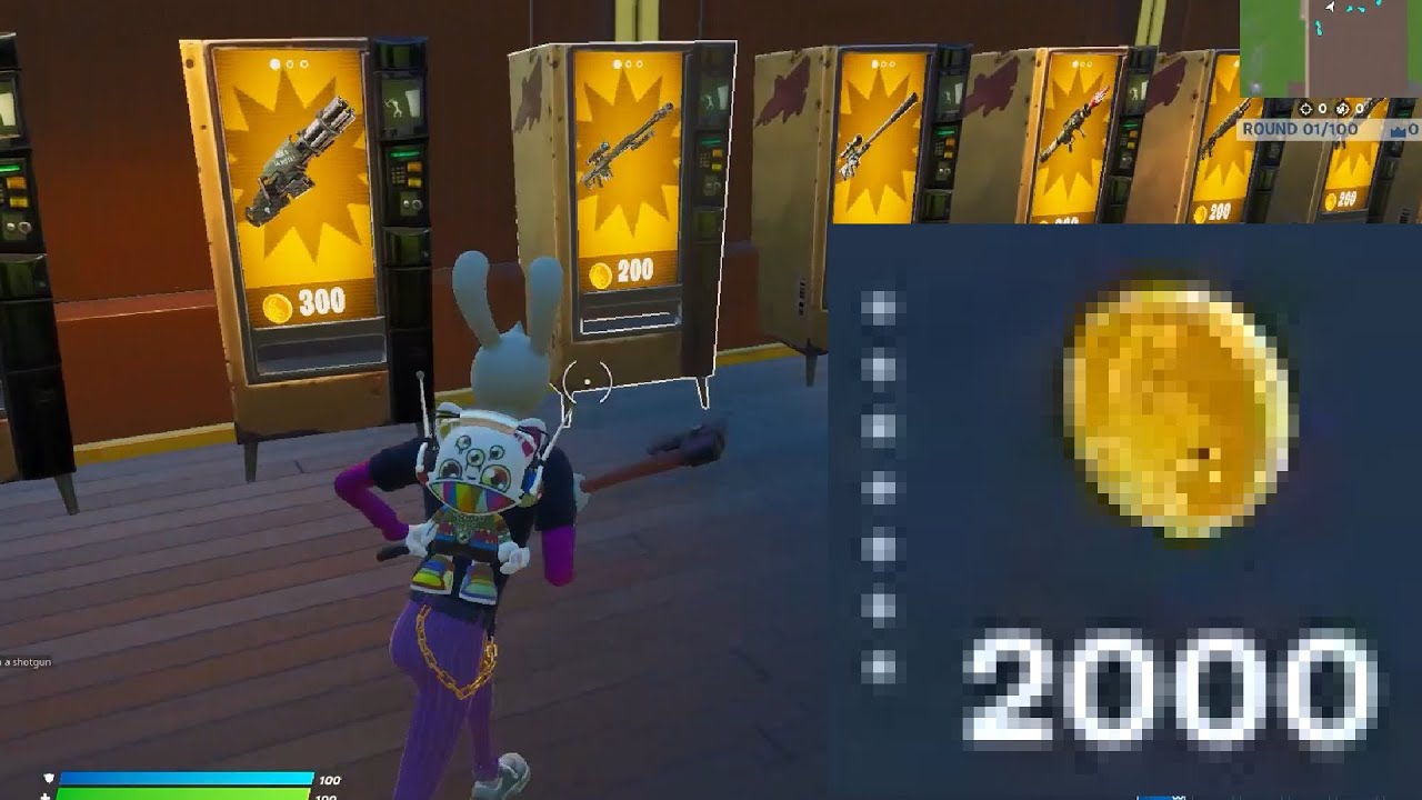 How to get 2000 Gold coin in Pro 100 - Fortnite - YouTube