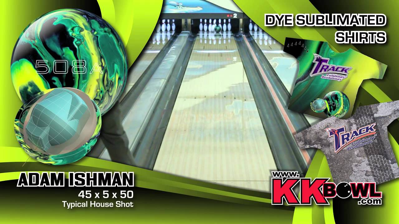 Track 508A Bowling Ball Thrown by Adam Ishman of K&K Bowling Services ...