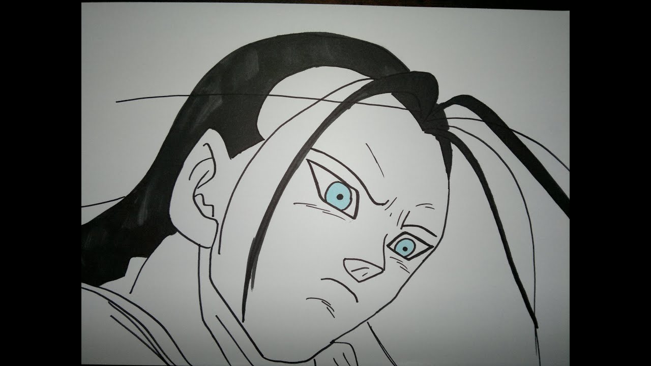How To Draw Super Android 17.スーパーアンドロイド17を描画する方法. - YouTube