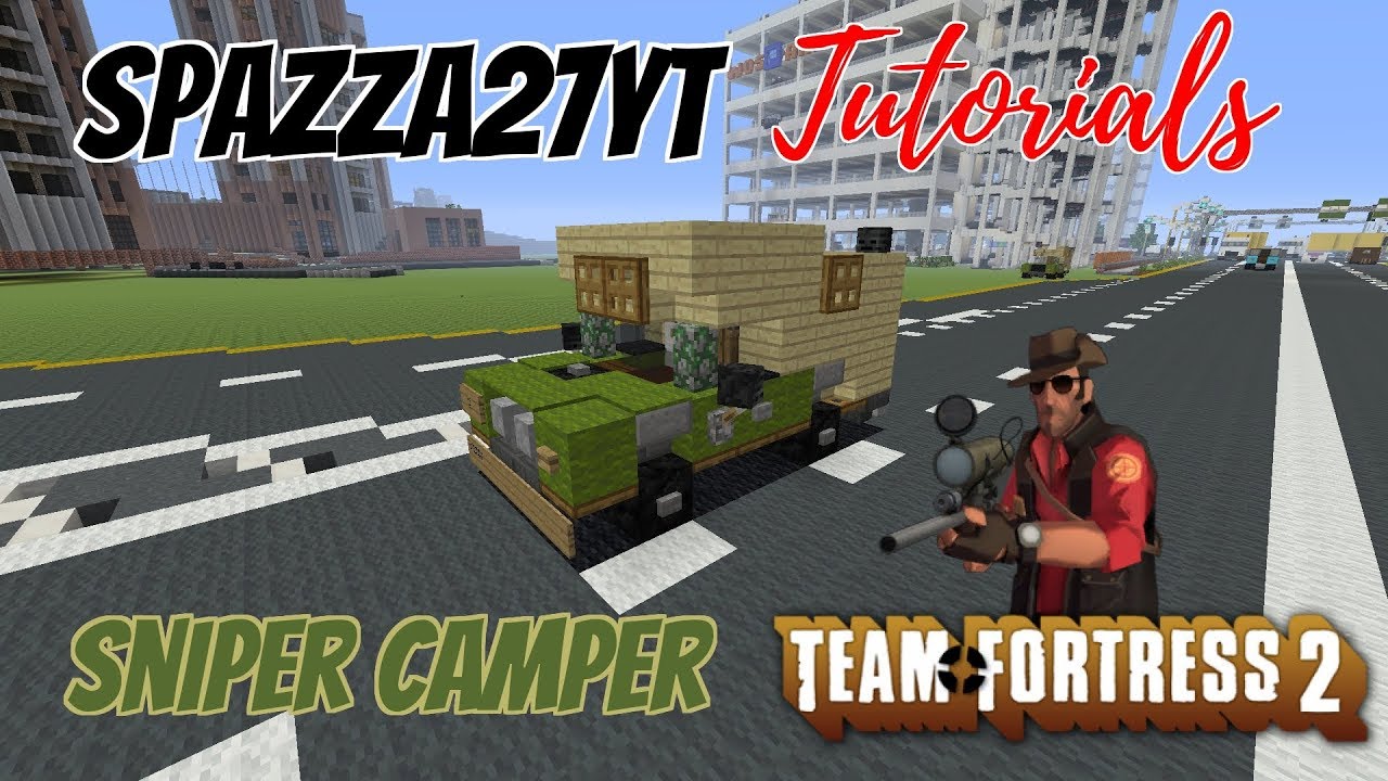 Minecraft Team Fortress 2 Sniper Camper Tutorial - YouTube