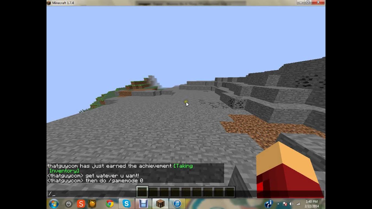 MineCraft Tutorial (How to Switch Creative to survival) - YouTube