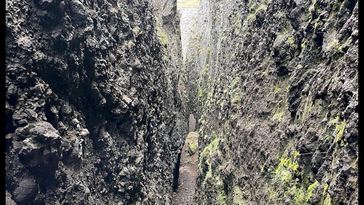 Iceland's "Narrow Dark Path": a journey through Lambafellsgja, a ...