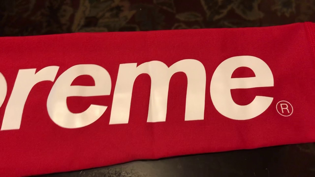 How to tell a real Nike SUPREME shooter sleeve from a knockoff - YouTube