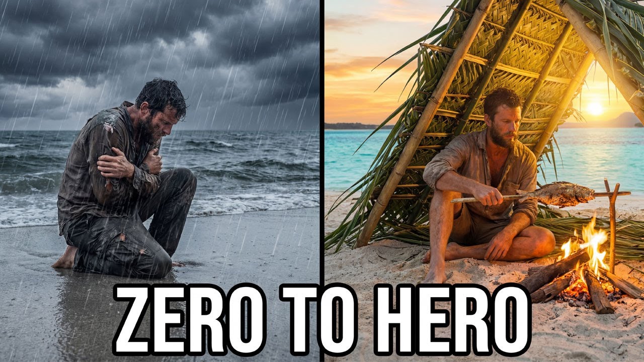 Survival: 24 Hours Alone on a Deserted Island No Food, No Water - YouTube