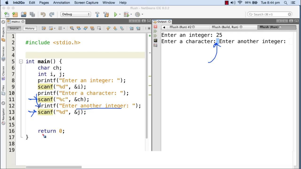 [C Tutorial For Beginners]:10/112 Flushing problem while taking character input|HD720 - YouTube
