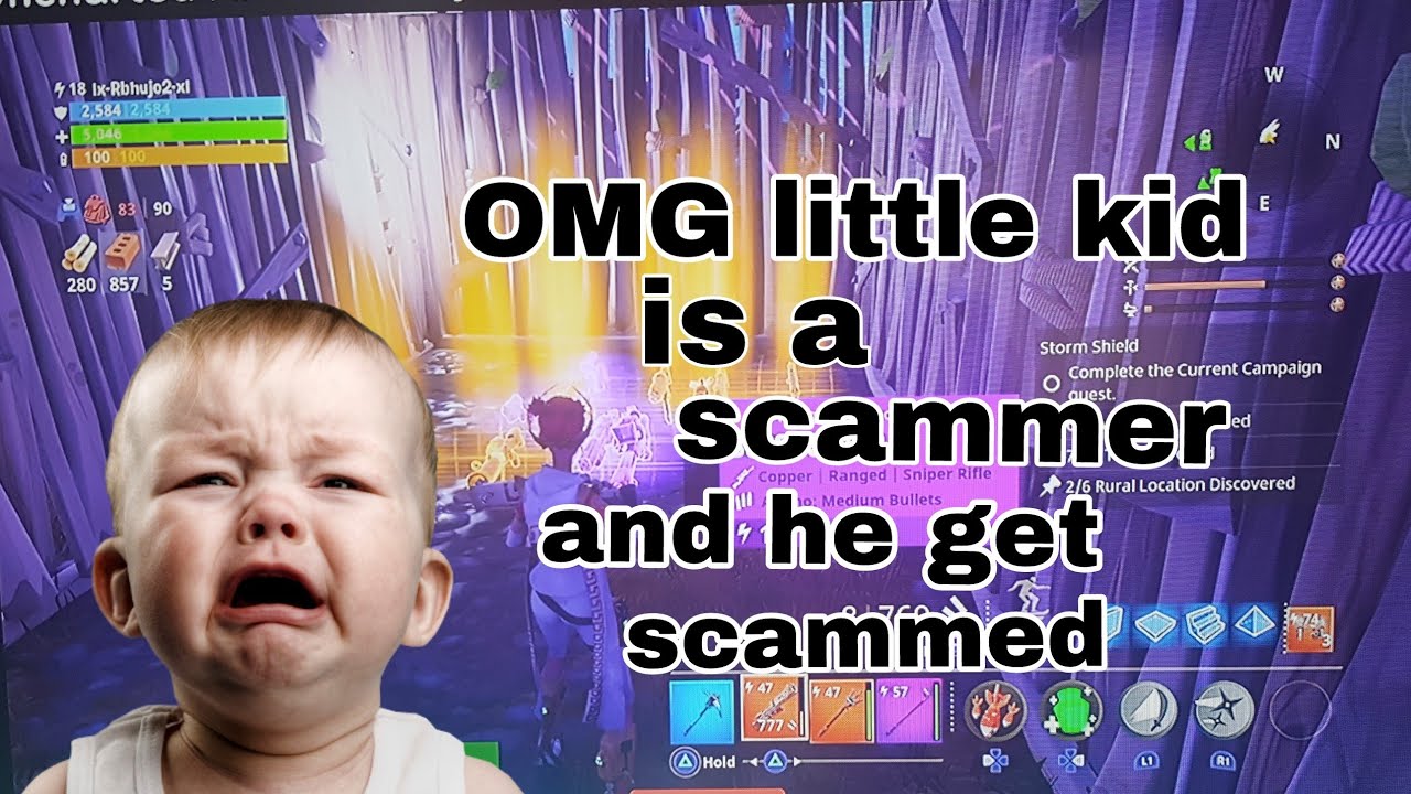 Little kid is smart Scammer but he get Scammed and he cry - YouTube