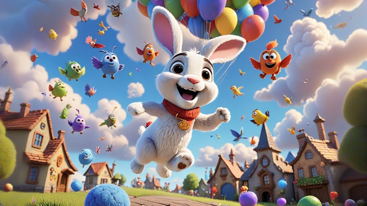 The Bunny Who Loved to Hop High 🐰⬆️ | Funny Nursery Rhymes Songs for ...