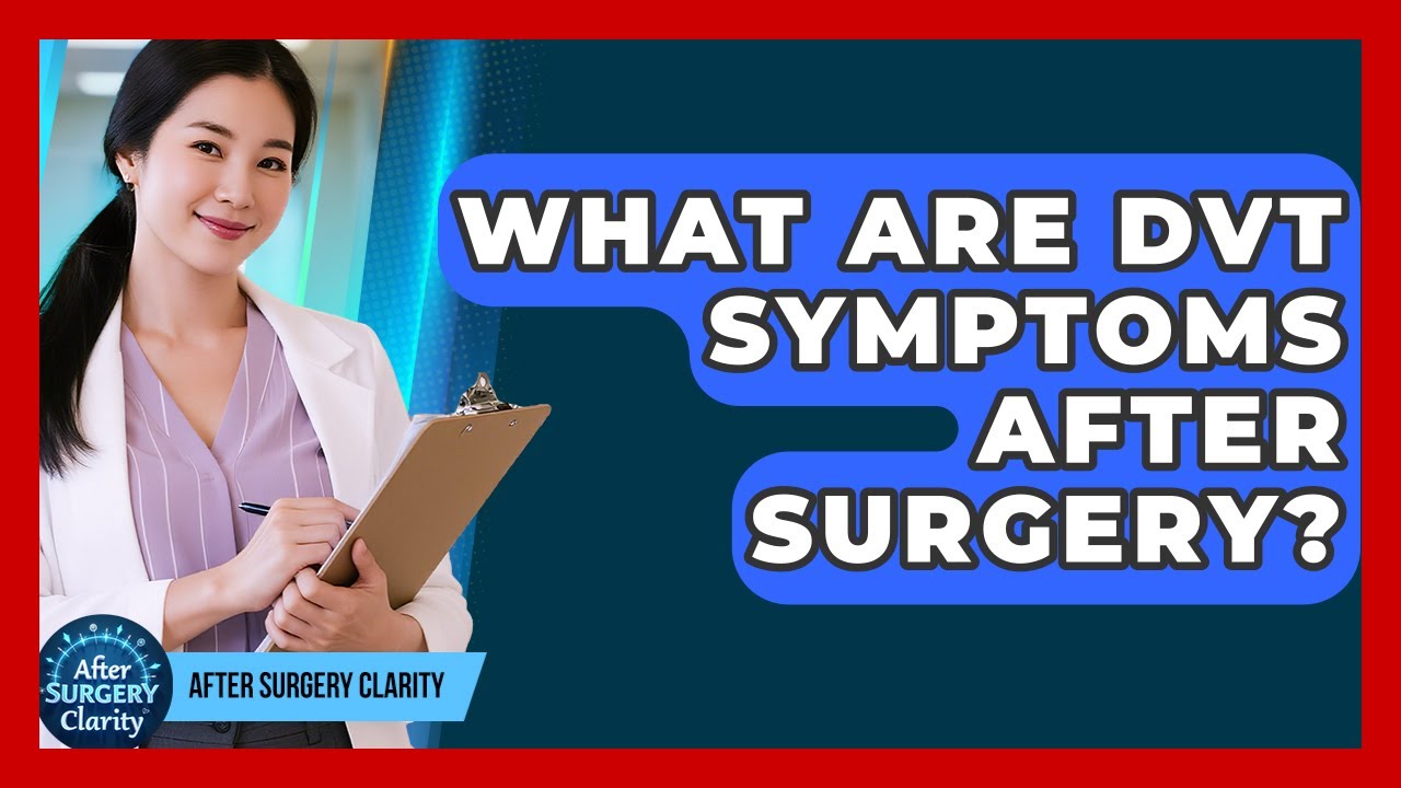 What Are DVT Symptoms After Surgery? - After Surgery Clarity - YouTube