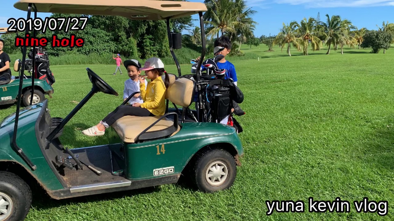 Junior golf / beautiful American Samoa golf course/ 어린이 골프 필드 레슨 / 유나 ...