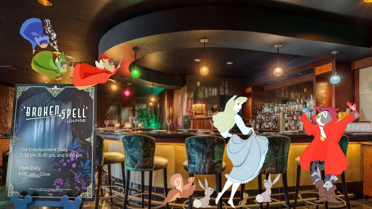 Broken Spell Lounge Experience | Sleeping Beauty Bar at Disneyland ...