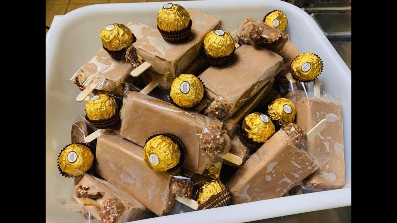 Paletas Cremosas de Ferrero Rocher - YouTube