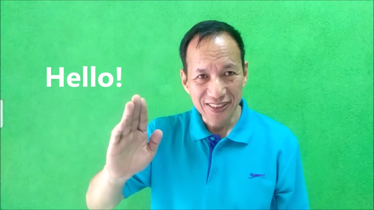 Tutorial on basic sign language: Greetings Part 1 - YouTube