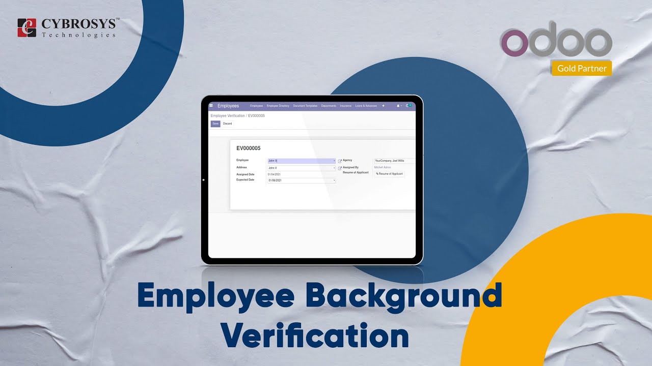 Open HRMS Employee Background Verification | Odoo Apps - YouTube