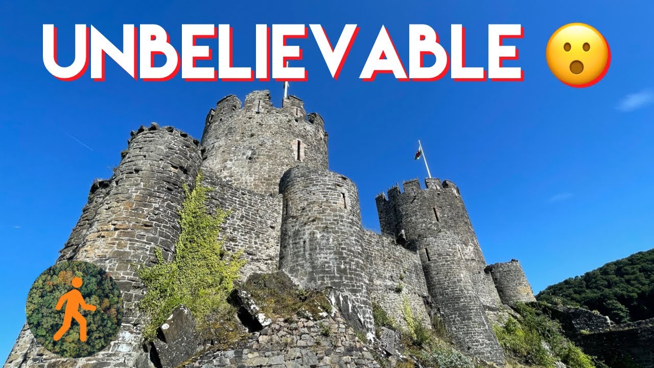 Conwy Castle in Wales - 4K Virtual Walk - Historic Tour - United ...