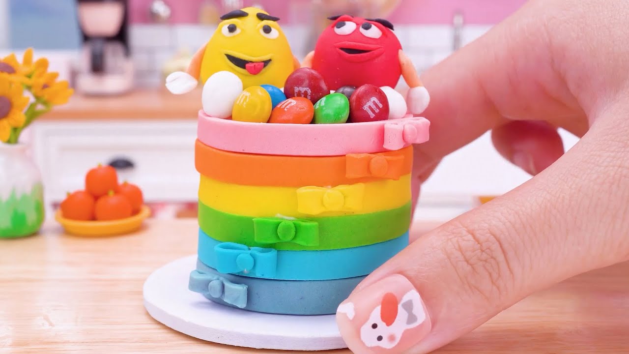 Best of Tiny Bakery | Satisfying Miniature M&M's Cake Decorating ...