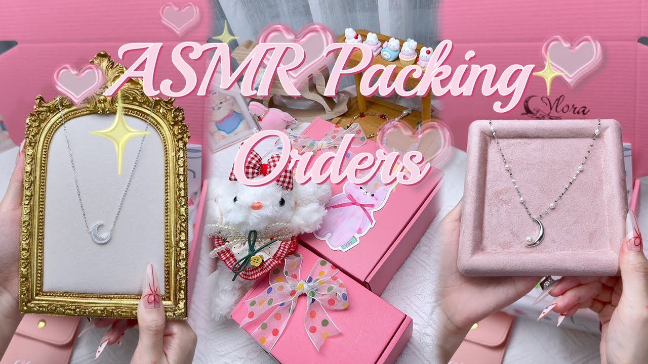 ASMR Packing Orders | A Big Order Full of Moonlight #unboxing #asmr ...