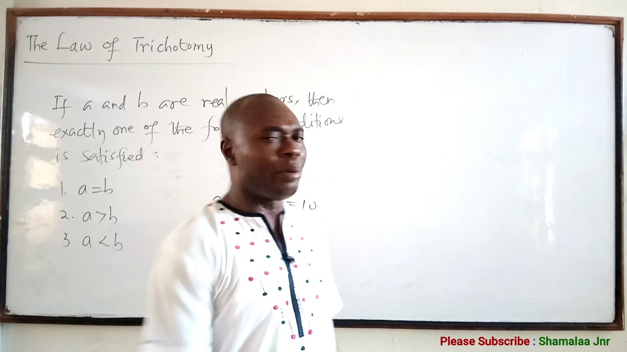 What Does THE LAW OF TRICHOTOMY Say? - Dr. Douglas K. Boah (Shamalaa ...