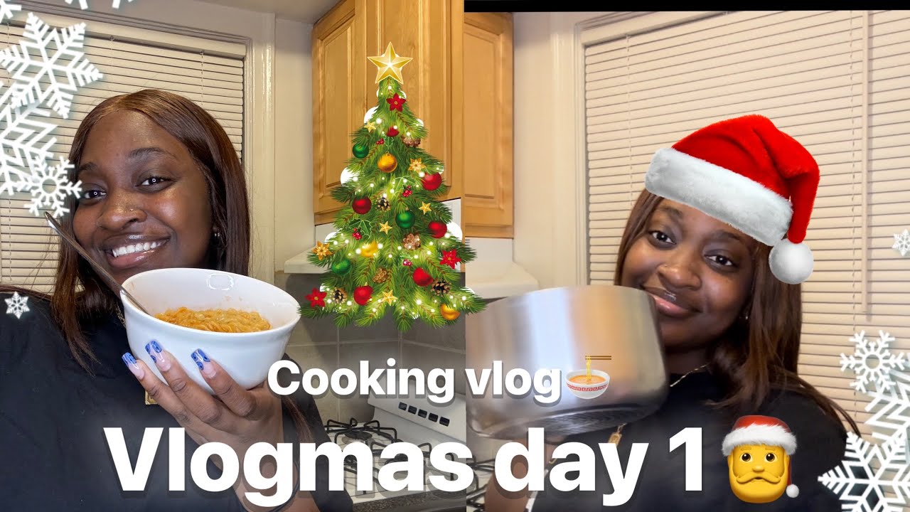 VLOGMAS DAY 1: COOKING MY FIRST MEAL IN MY FIRST APARTMENT **HILARIOUS ...
