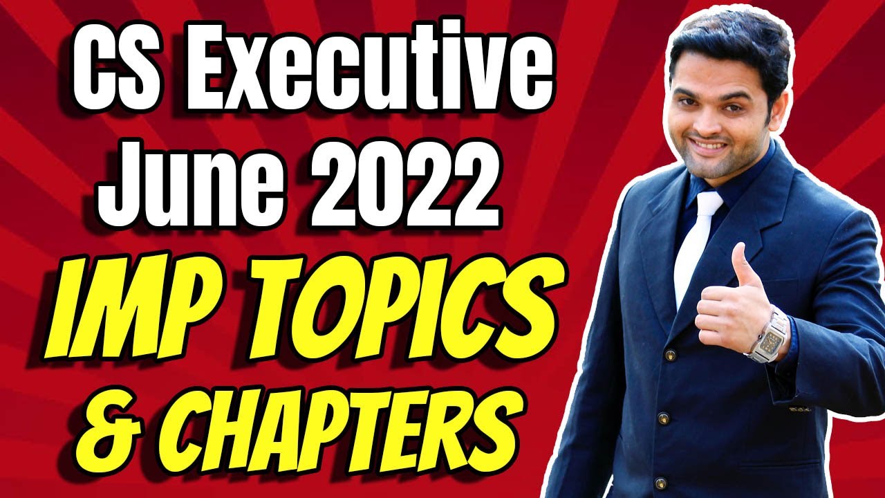 CS Exam June 2022 IMPORTANT Topics and Chapters | Last 30 Days Revision ...
