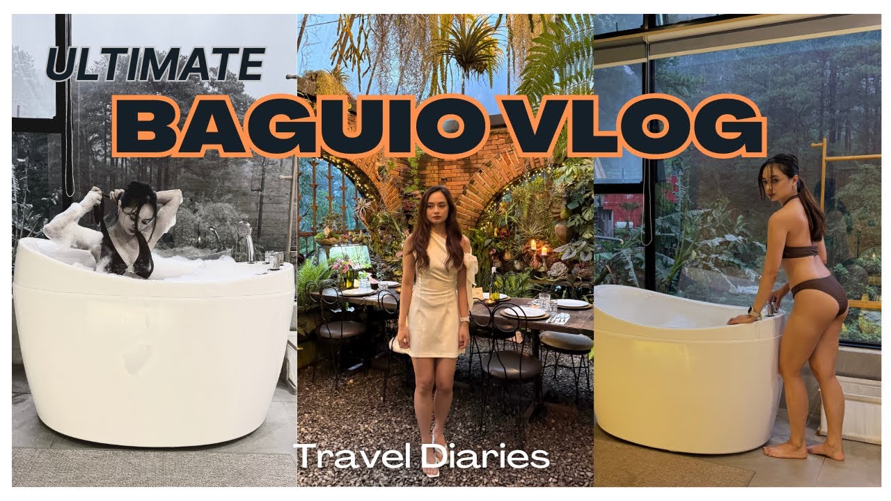 Ultimate Baguio Vlog | Jacuzzi Cabin, Romantic Steak Date & Night ...
