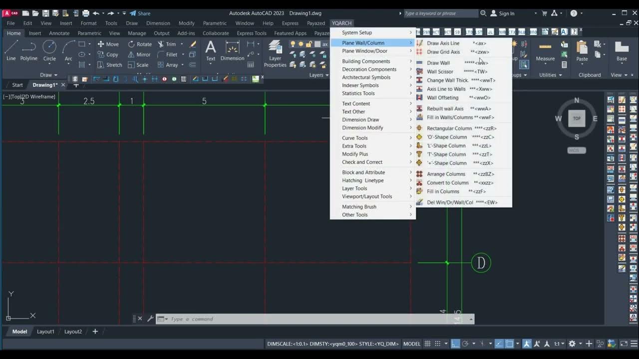 How To Draw Walls In Autocad Within 1 Sec By yqarch how-to-draw-walls-in-autocad-within-1-sec-by-yqarch