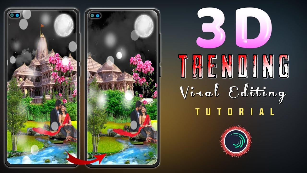 new trending status 3D love Video status editing | Alight Motion ...