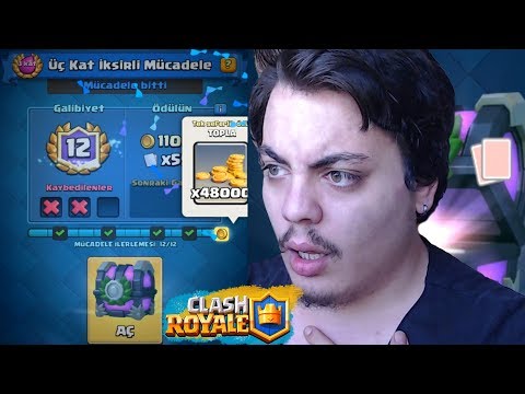 EN KOLAY 12 SANDIĞI - ÜÇ KAT İKSİRLİ MÜCADELE Clash Royale