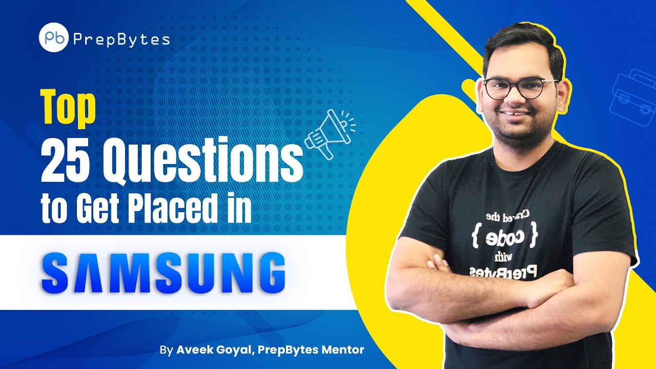 Top 25 Coding Questions For Cracking Samsung - YouTube