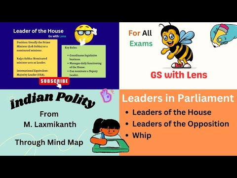 Leaders in Parliament || Lecture 5 || Indian Polity || M. Laxmikanth ...