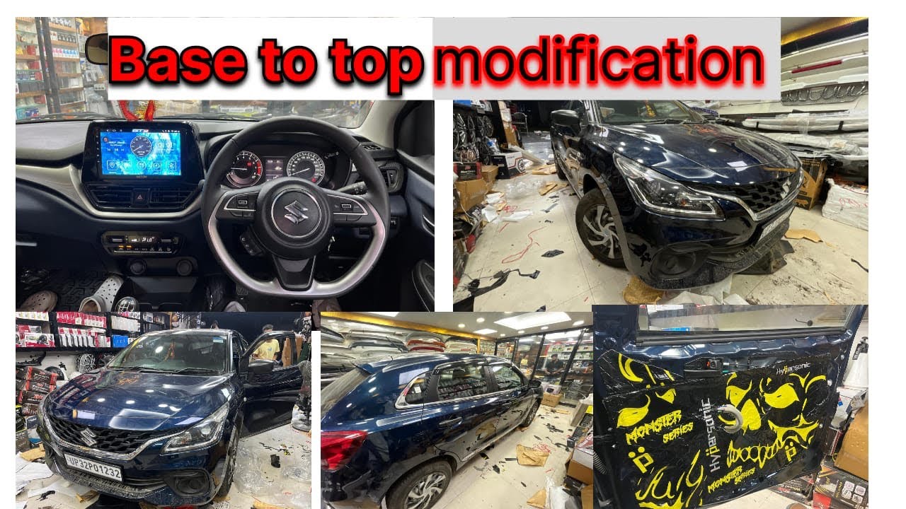 Maruti Baleno Base model modification in Mansha auto Lalbagh Lucknow ...