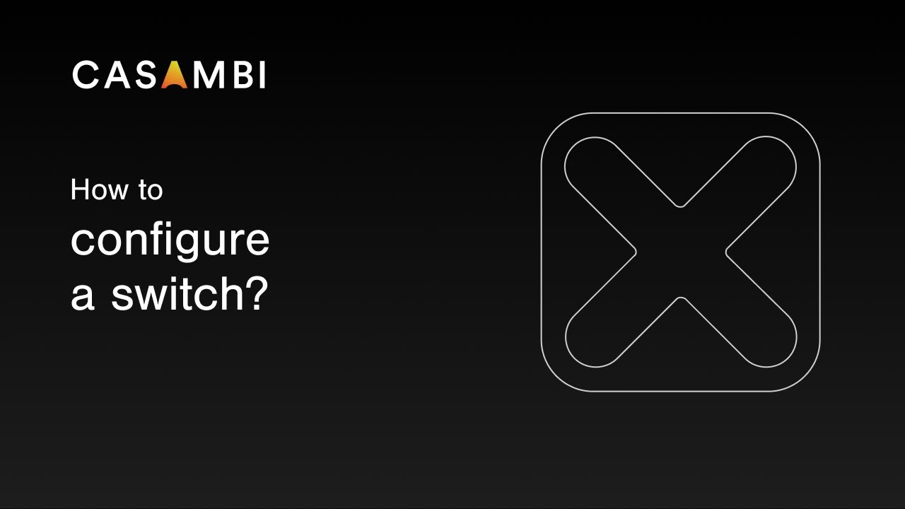 How to configure a switch - YouTube
