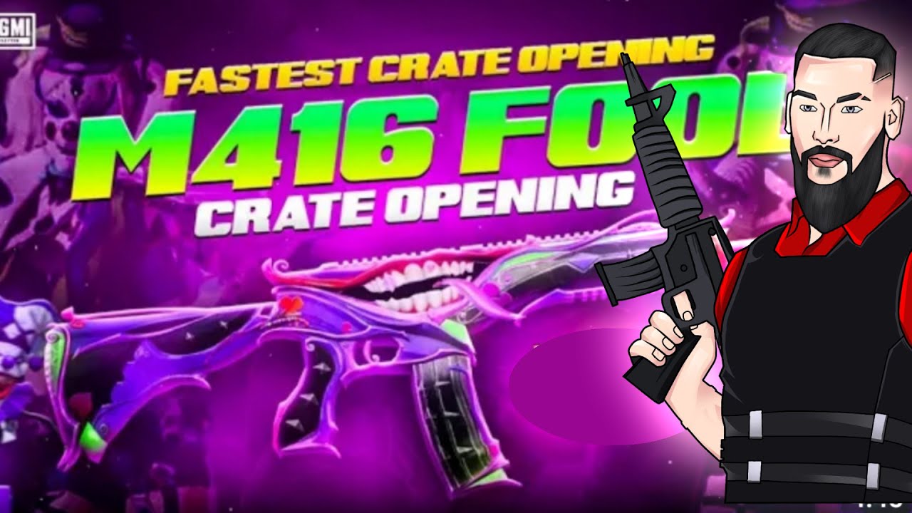 M416 Fool Skin Crate Opening Bgmi | Fool M416 Crate Opening Bgmi#bgmi # ...