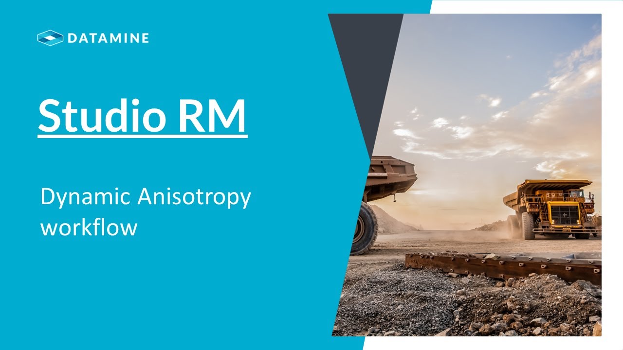 Dynamic Anisotropy workflow in Studio RM - YouTube