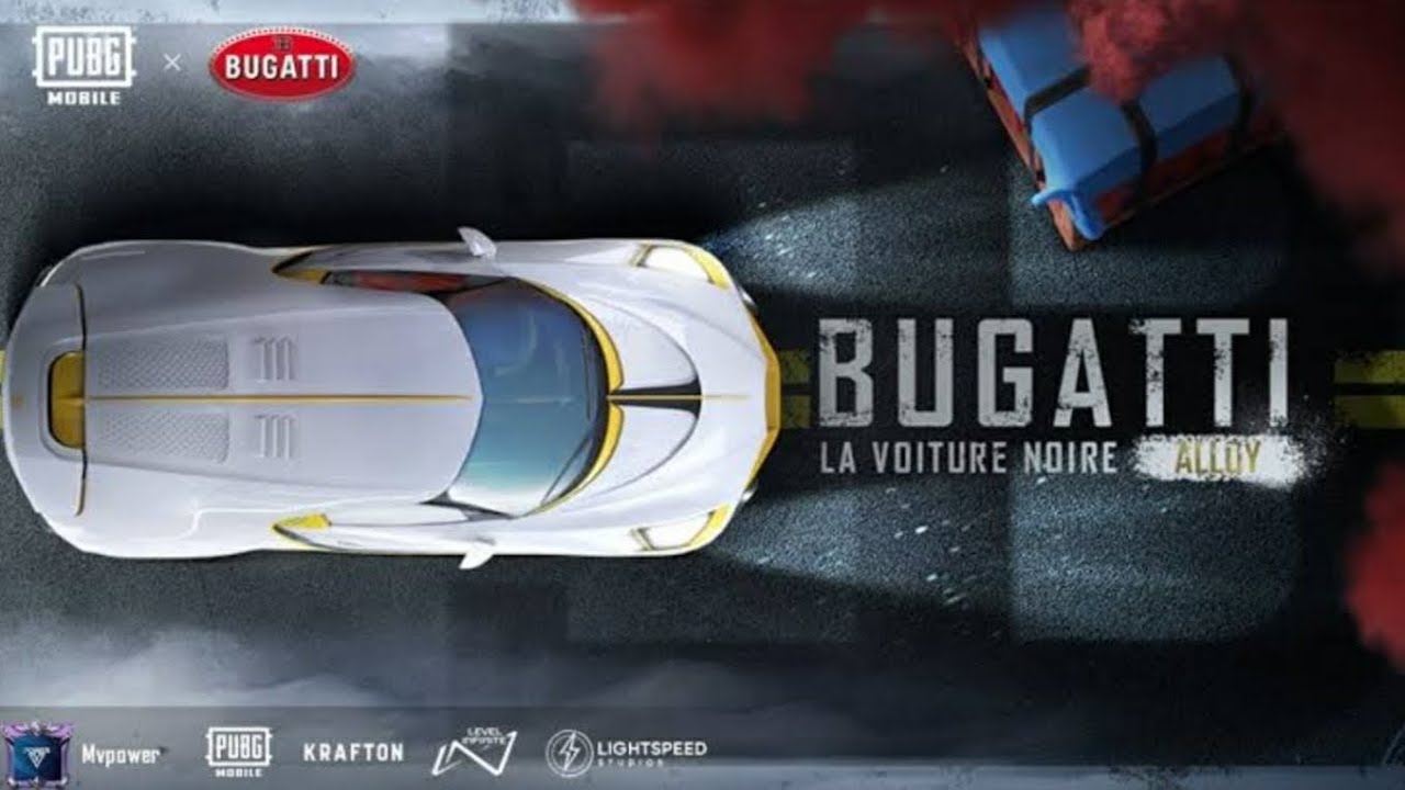 PUBG mobile Bugatti LA VOITURE NOIRE ALLOY review. - YouTube
