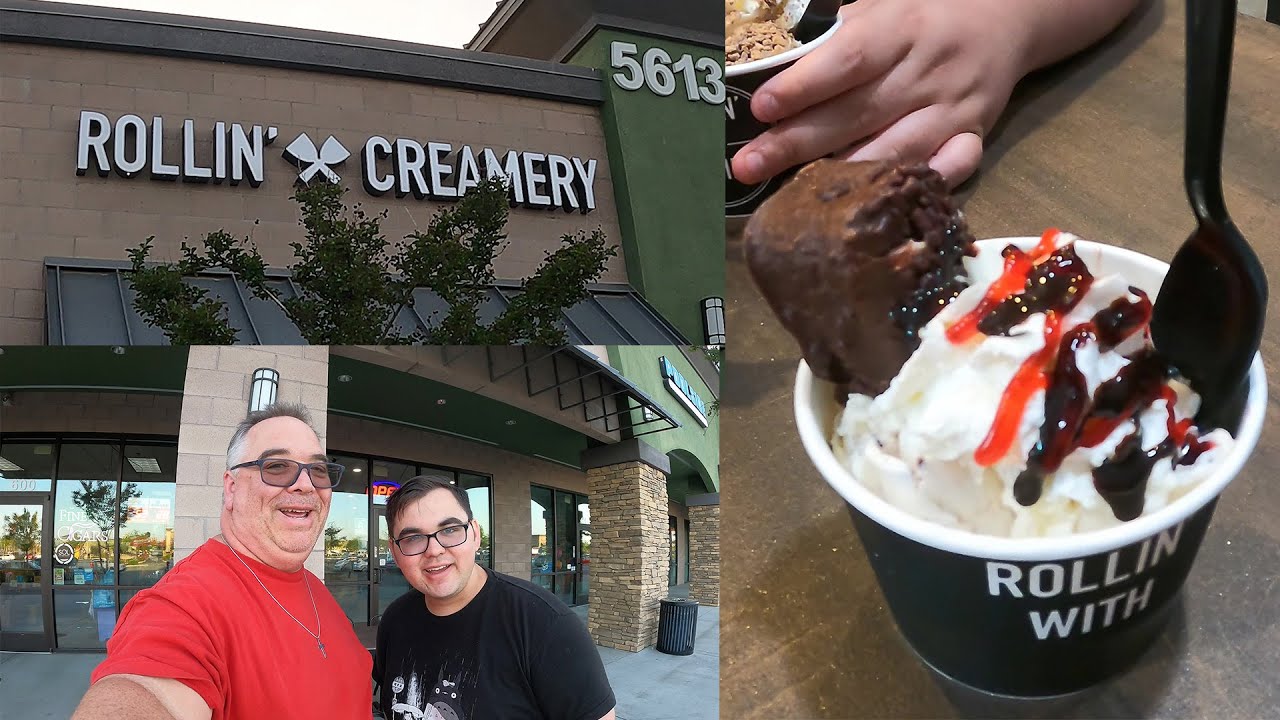 ROLLIN' CREAMERY: A UNIQUE TAKE ON THE SUNDAE - YouTube