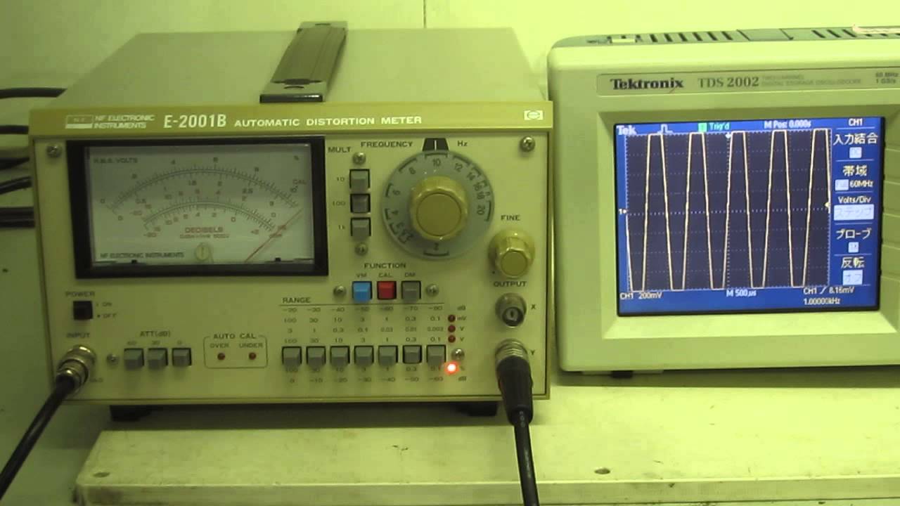 NF Corporation E-2001B Automatic Distotion Meter 動作確認 - YouTube
