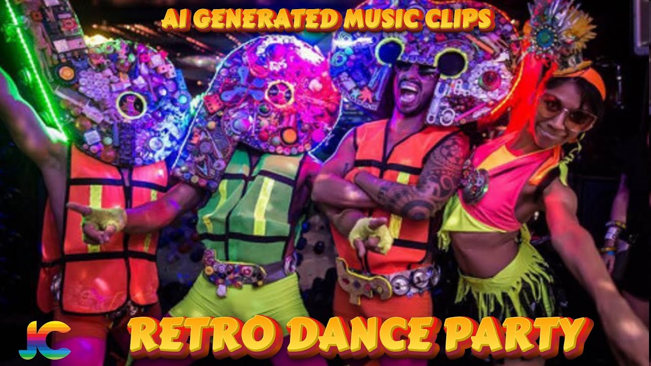 📺Retro Dance Party EDM AI Generated Music Clips Mixed by JC - YouTube