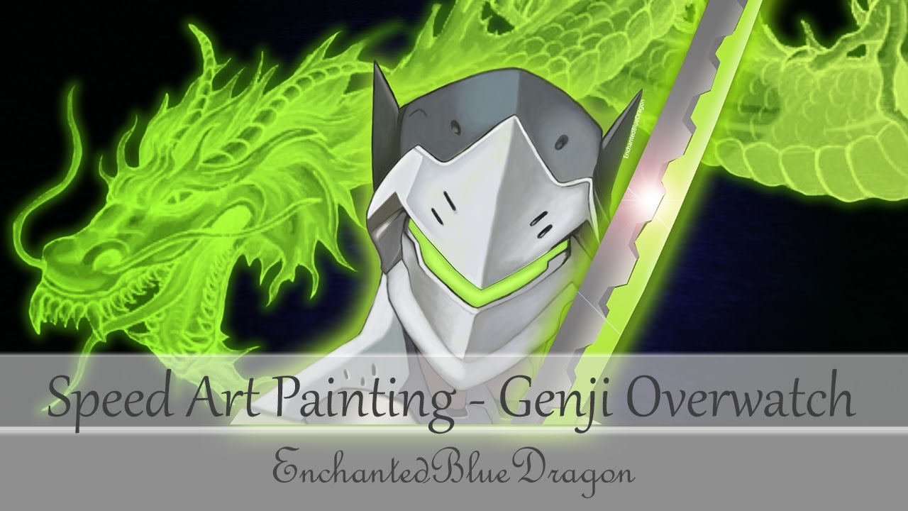 Speed Art Painting - Genji Overwatch - YouTube