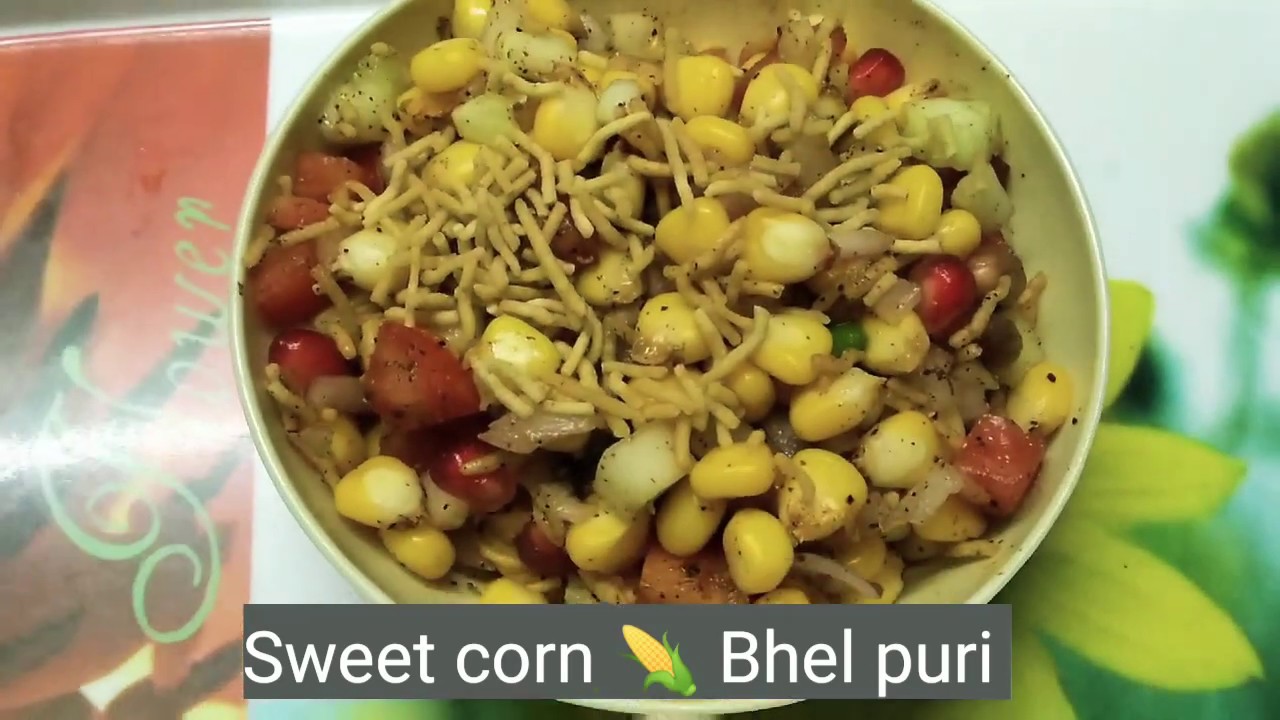 Sweet corn bhel puri/ masala corn chaat - YouTube