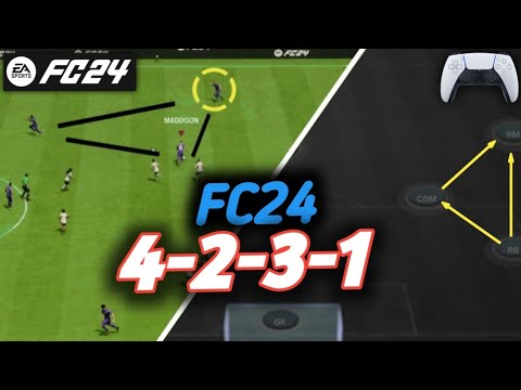 My 4_2_3_1 formation, tactics and instructions FC24 @deepresearcherFC ...