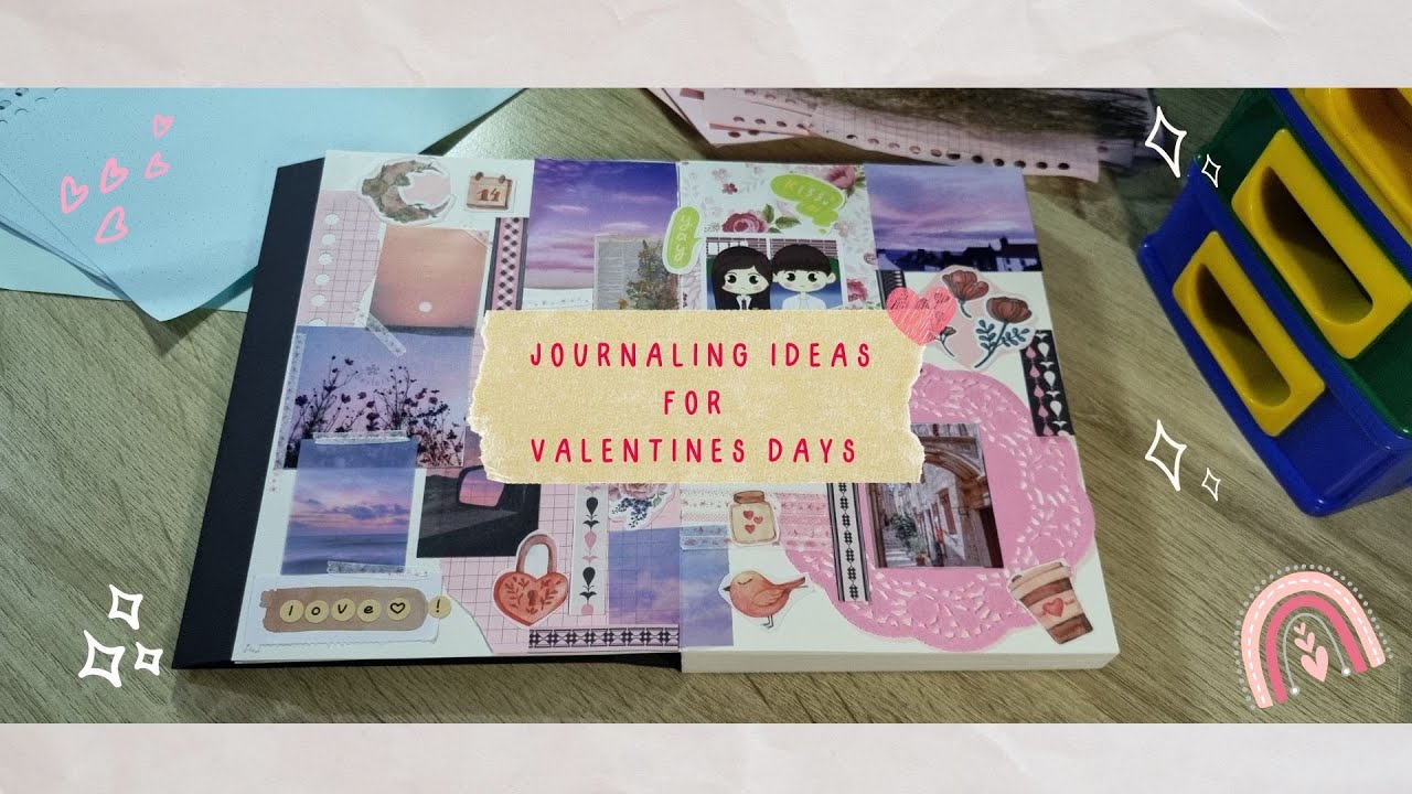 My First Time Journaling - Journaling Ideas For Valentine's Day - YouTube